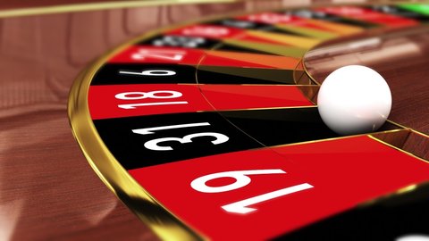 Ball Spinning Around Roulette Wheel Loop Stock Footage Video (100% ...