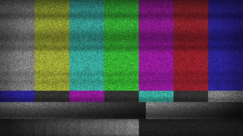 Tv Test Card Rainbow Bars Geometric Stock Photo (Edit Now) 611065304