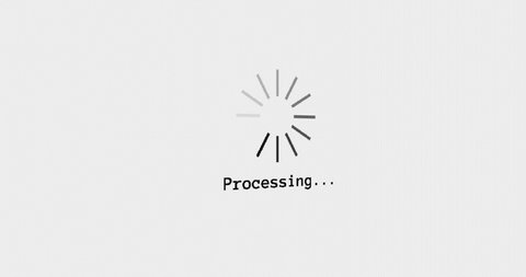 Loading Progress Bar Circle Computer Screen Stock Footage Video (100% ...