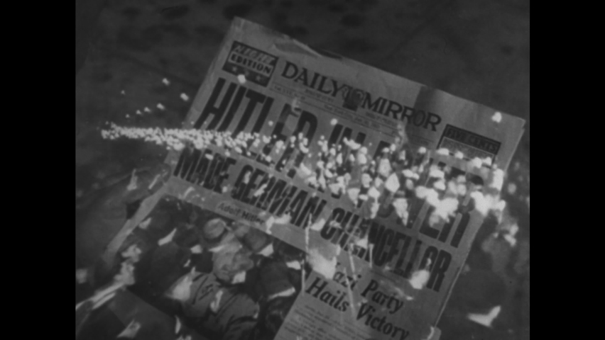 1940s nazis marching parade swastika on Stock Footage Video (100% ...