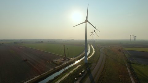 renewable energy future - wind turbines Stock Footage Video (100% ...