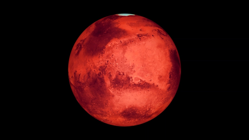 mars planet rotation spinning 4k video Stock Footage Video (100% ...