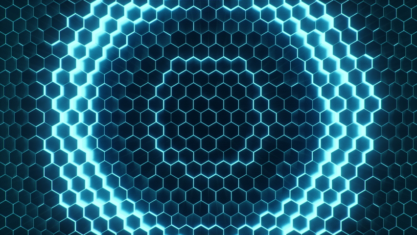 Futuristic High Technology Hexagonal Background, Glowing Hexagonal ... Futuristic High Technology Hexagonal Background, Glowing Hexagonal ...