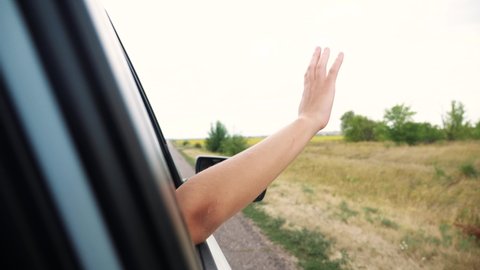 Free Girl Hand Out Window Rides Stock Footage Video (100% Royalty-free ...