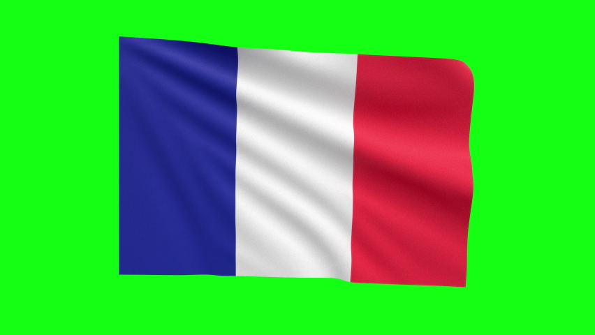flag animation france - loopable highly Stock Footage Video (100% ...