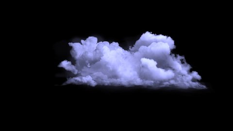 3d Animated Cloud Rotating Over Black Stock Footage Video (100% Royalty ...