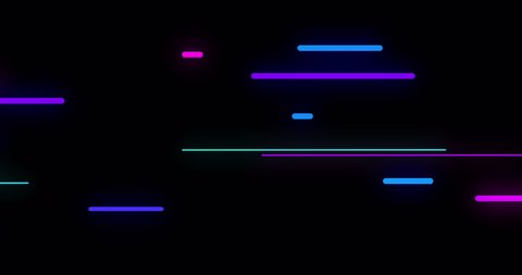 Seamless Loop 2d Animation Glowing Horizontal Stock Footage Video (100% ...