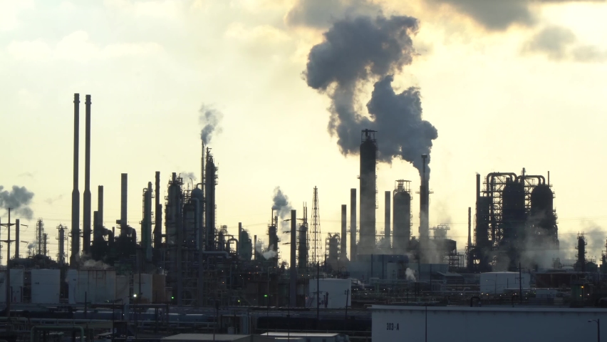 Flat Style Factory Animation Reveal Pollutive Stock Footage Video (100% ...