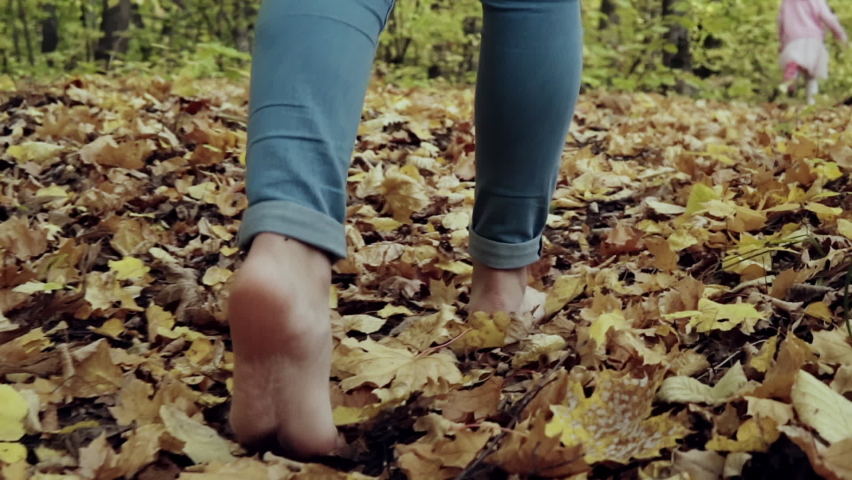 slow motion video close female feet Stock Footage Video (100% Royalty ...