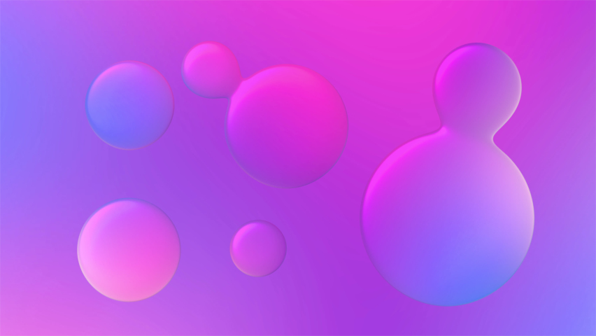 Abstract Background with Morphing Circles Stock Footage Video (100% ...