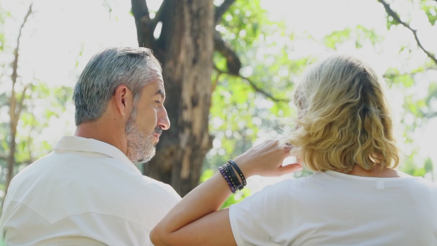 Back View of Happy Caucasian Stock Footage Video (100% Royalty-free ...