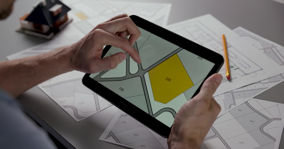 Man Searching Building Plot to Stock Footage Video (100% Royalty-free ...