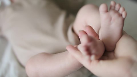 Newborn Parents Hands Stock Photo (Edit Now) 138282689