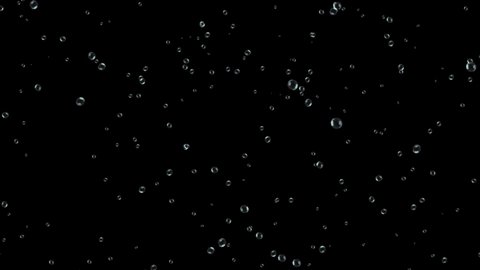 Abstract Animation Water Bubbles Moving Floating Stock Footage Video ...