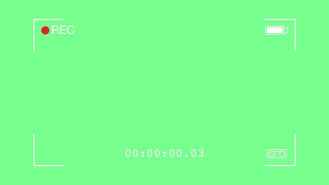 Camera Recording Viewfinder Green Screen Tv Stock Footage Video (100% ...