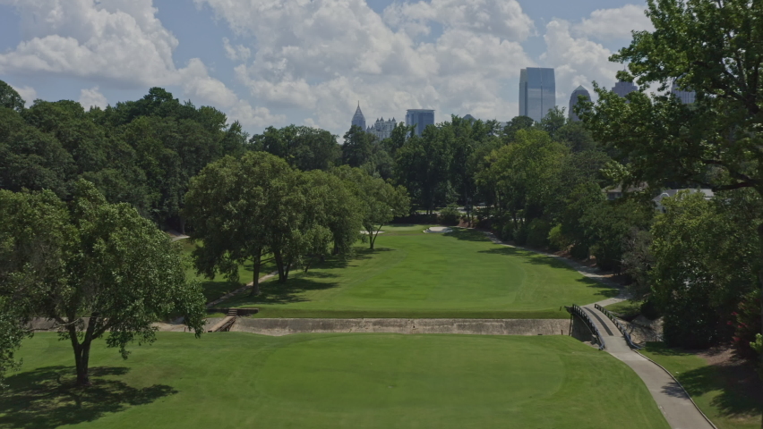 atlanta georgia aerial tilt shot ansley Stock Footage Video (100% ...