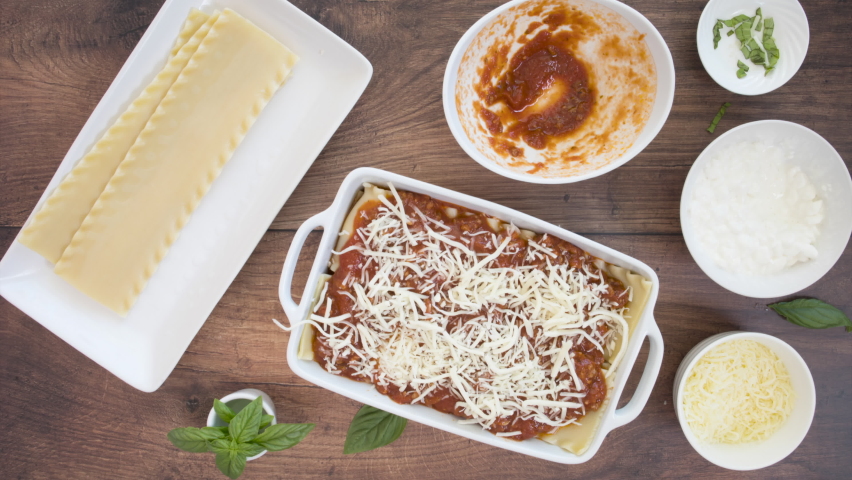 stop motion animation making beef lasagna Stock Footage Video (100% ...