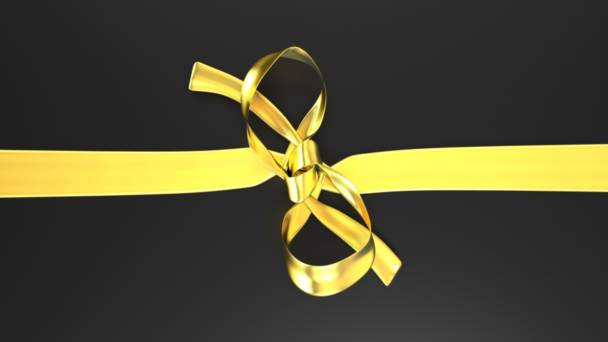 Satin Gold Ribbon Stock Video Footage - 4K and HD Video Clips ...