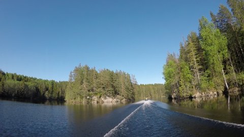 Watercraft Racing First Person View Action Stock Footage Video (100% ...