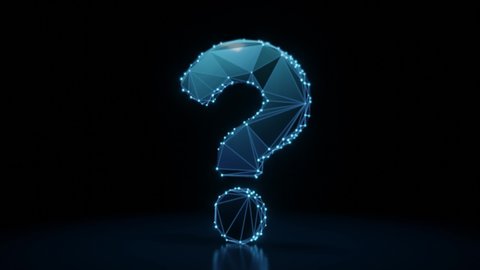 Shiny Retro Vhs Style Question Mark Stock Footage Video (100% Royalty ...