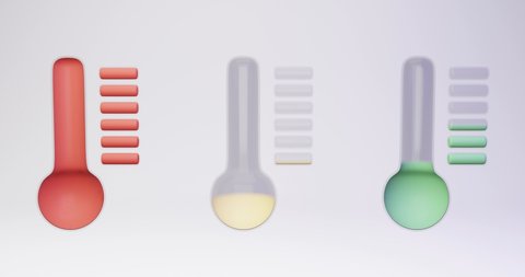 Color Coded Thermometer Icon Temperature Scale: เวกเตอร์สต็อก (ปลอดค่า ...