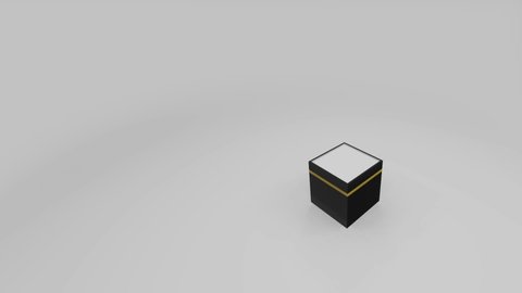 Seamless Loop Animation Background Illustration Tawaf Stock Footage ...