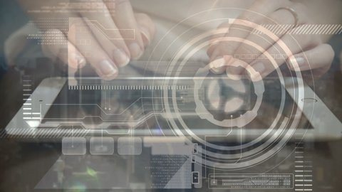 Animation Data Processing Over Woman Using Stock Footage Video (100% ...