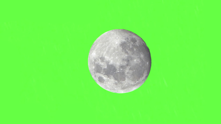 green screen background large full moon Stock-video (100 % royaltyfri ...
