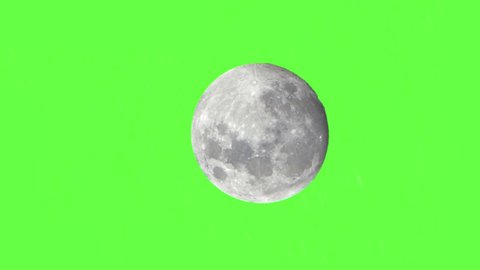 Green Screen Background Large Full Moon Stock Footage Video (100% ...