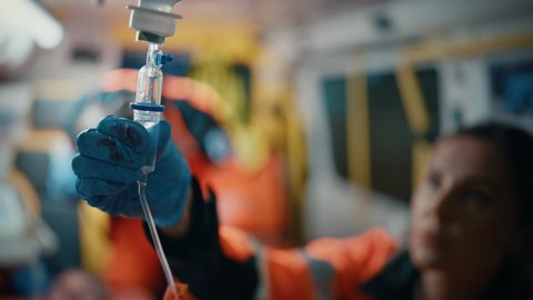 Calm Happy Female Ems Professional Paramedic Stock Footage Video (100% ...