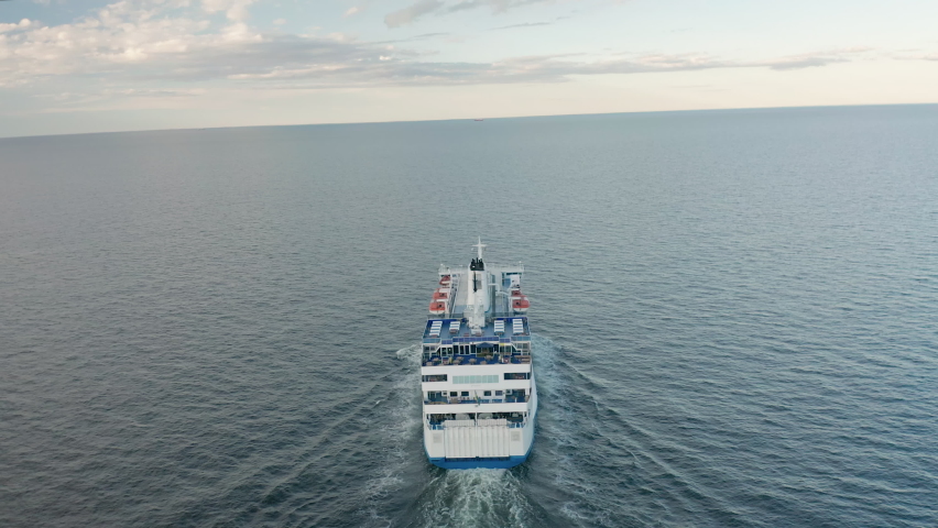Cruise Ferry Ship in the Stock Footage Video (100% Royalty-free ...