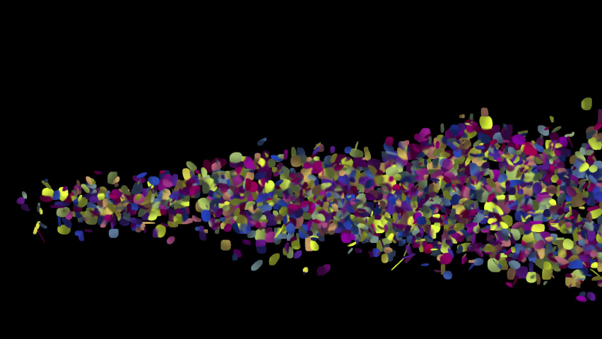 Birthday Confetti Explosion Animation Motion Stock Footage Video (100% ...