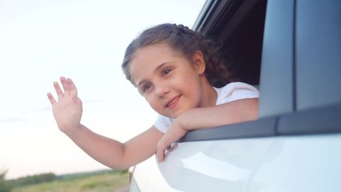 Happy Girl Kid Child Smile Leaned Stock Footage Video (100% Royalty ...