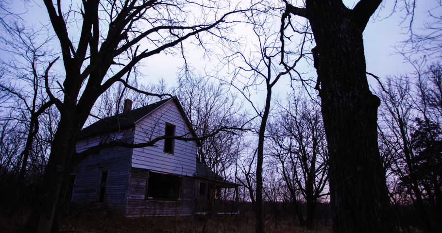 Abandoned Farm House in Haunted Stock Footage Video (100% Royalty-free ...