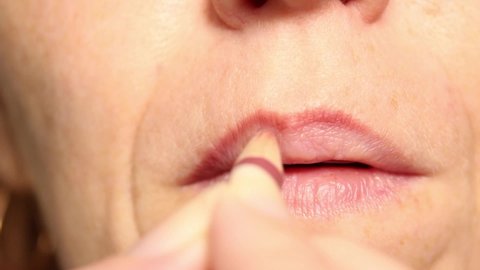 Woman Lips Mouth Biting Lip Stock Photo 378078346 | Shutterstock