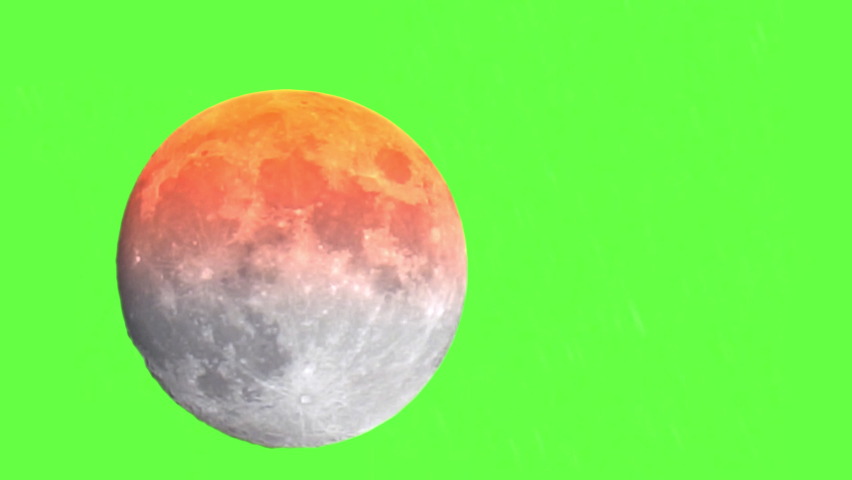 large colourful full moon on green Arkivvideomateriale (100 % ...