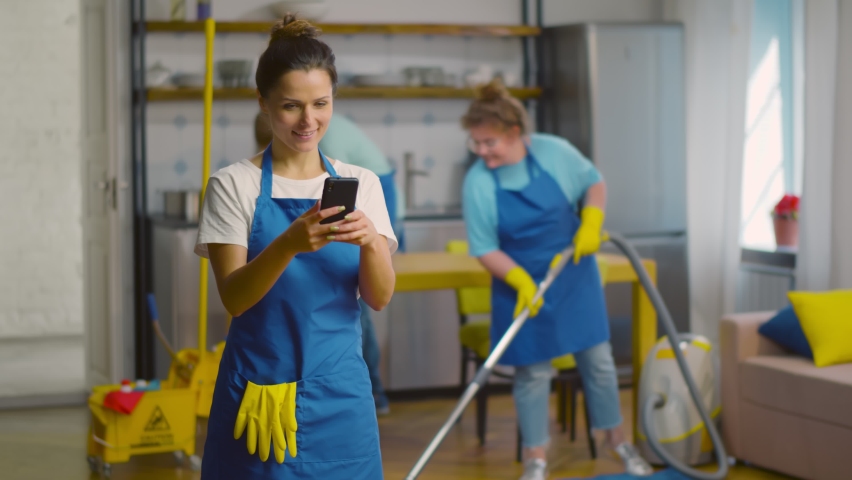 Maid Phone Stock Video Footage - 4K and HD Video Clips | Shutterstock