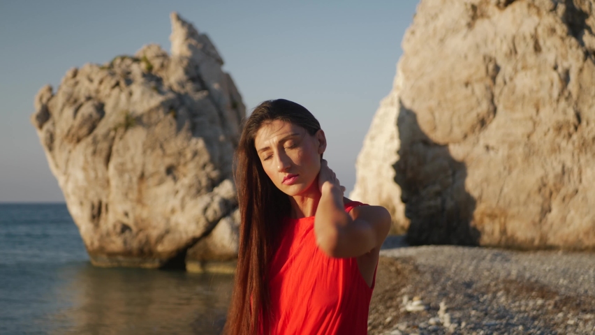 Model photoshoot sea beach Stock Video Footage - 4K and HD Video Clips ...