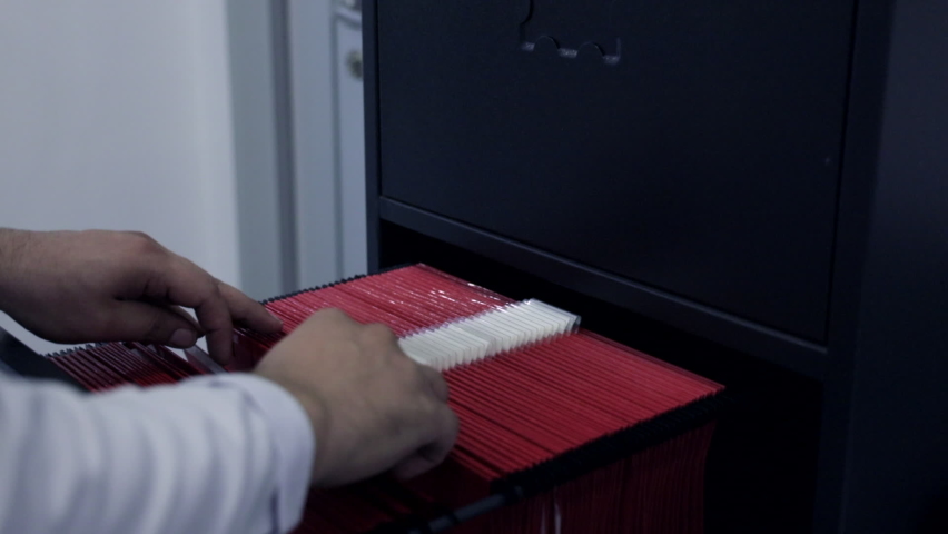 Man at the Office Checking Stock Footage Video (100% Royalty-free ...