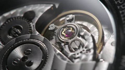 Back View Luxury Swiss Watch Full Stock Footage Video (100% Royalty ...