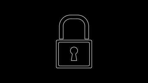 lock icon animation Stock Footage Video (100% Royalty-free) 20483713 ...