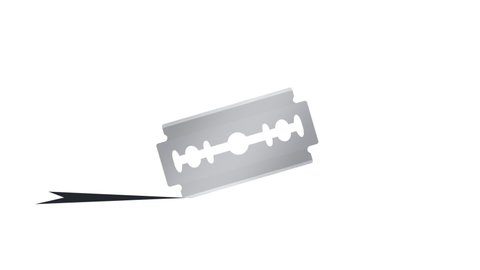 Blade Razor Vector Icon On White Stock Vector (Royalty Free) 1879631464 ...