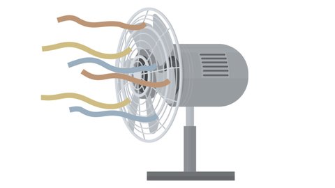 Ventilation Fan Animation Electric Fan Ribbons Stock Footage Video (100 ...