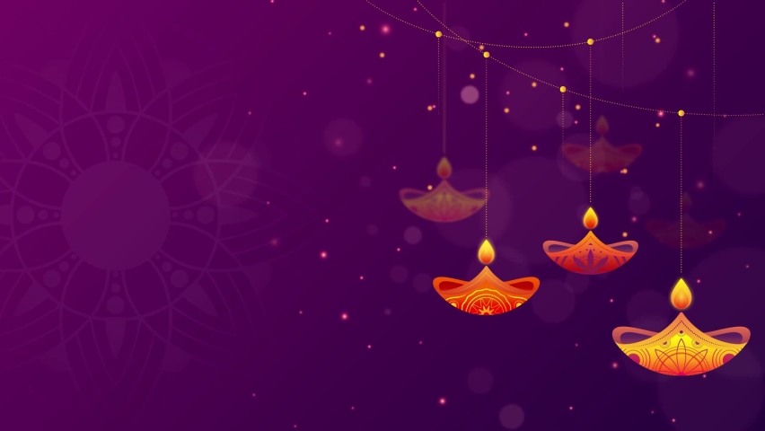 Diwali Deepavali Traditional Full Hd Background Stock Footage Video ...