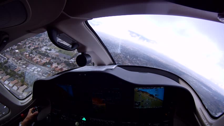 Jet Landing Cockpit View, Fast. Stock Footage Video (100% Royalty-free ...
