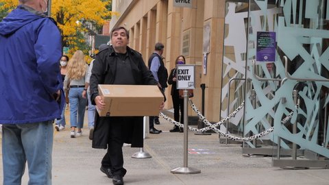 Contact Tracing Mall Prevent Spread Coronavirus Stock Footage Video ...