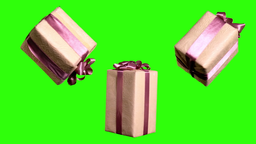 Gift Presents in Green Screen. Stock Footage Video (100% Royalty-free ...