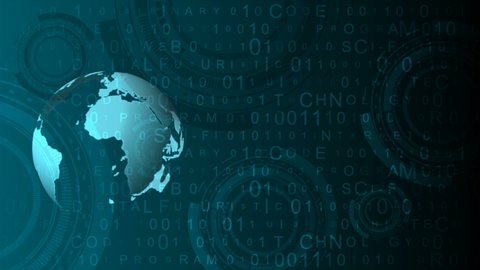 Dark Blue Technology Science Motion Design Stock Footage Video (100% ...