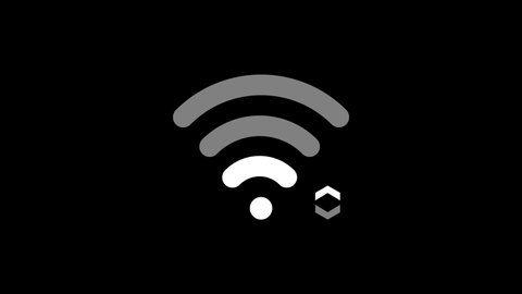 Wifi Icon Animation 4k Wifi Symbol Stock Footage Video (100% Royalty ...