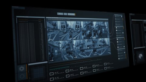 Modern Military Spy Device Multiscreen Spy Stock Footage Video (100% ...